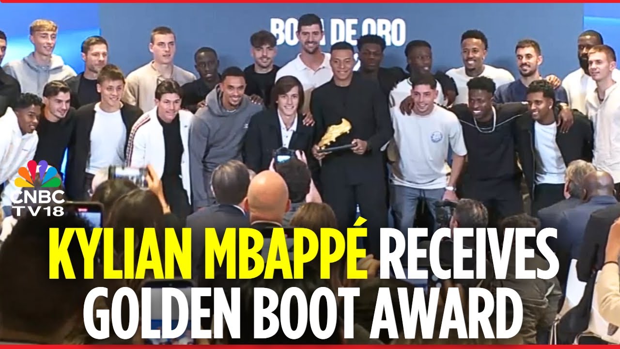 WATCH: Kylian Mbappé Receives Golden Boot Award As LaLiga Top Scorer ...