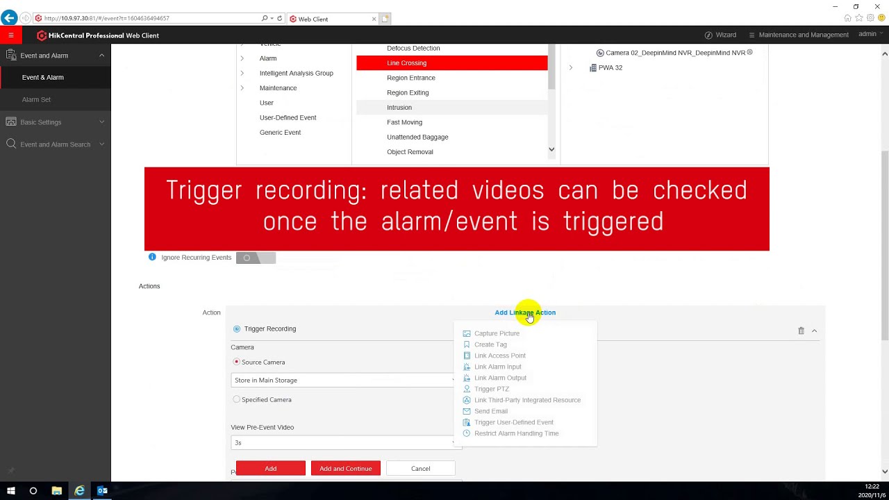 How Does Event & Alarm Work on HikCentral Pro - YouTube
