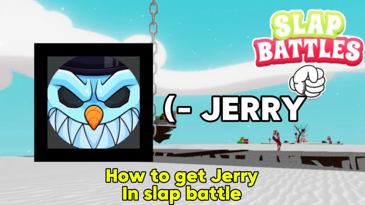 How To Get Jerry In Slap Battle+(Location Of The Snow Peeps) - YouTube