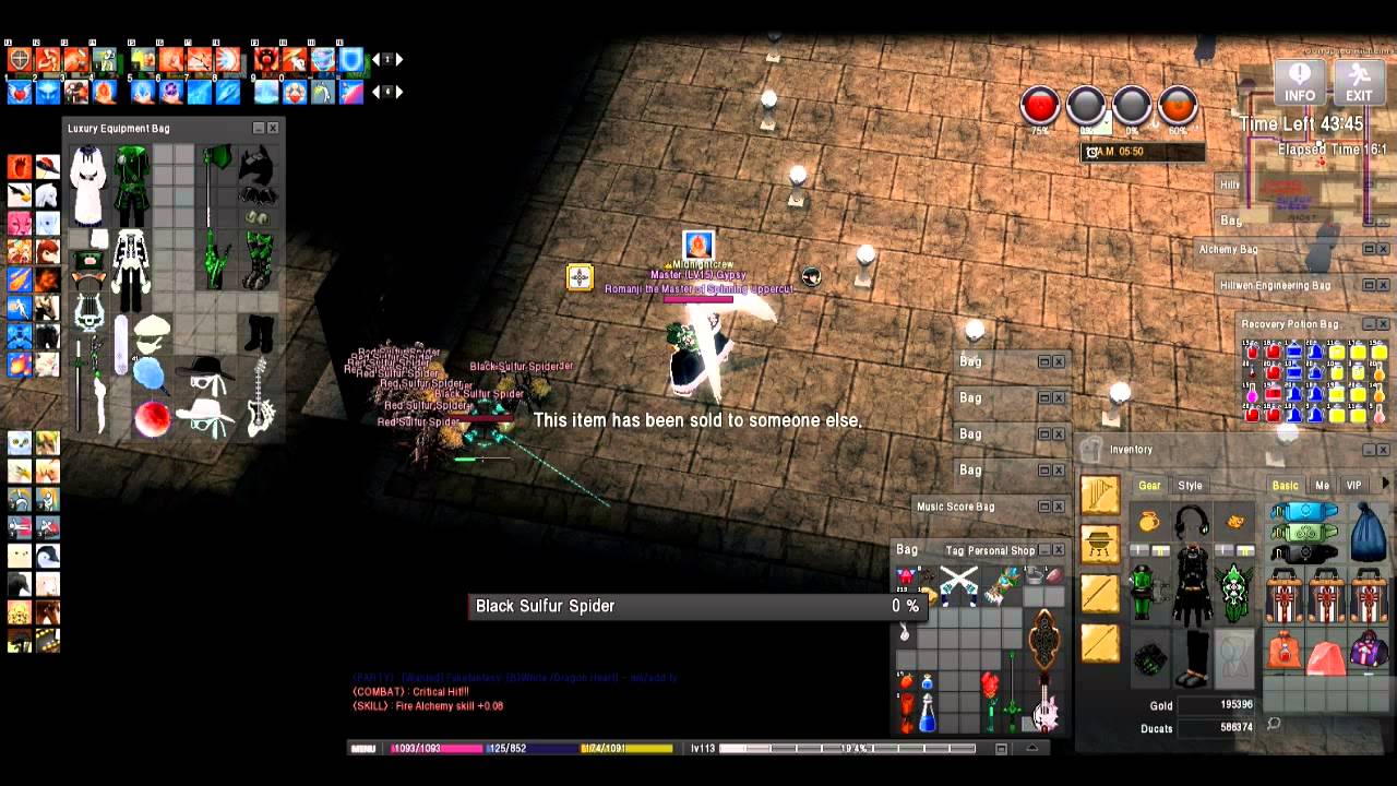 Romanji Plays Mabinogi - Sulfer Spider - YouTube