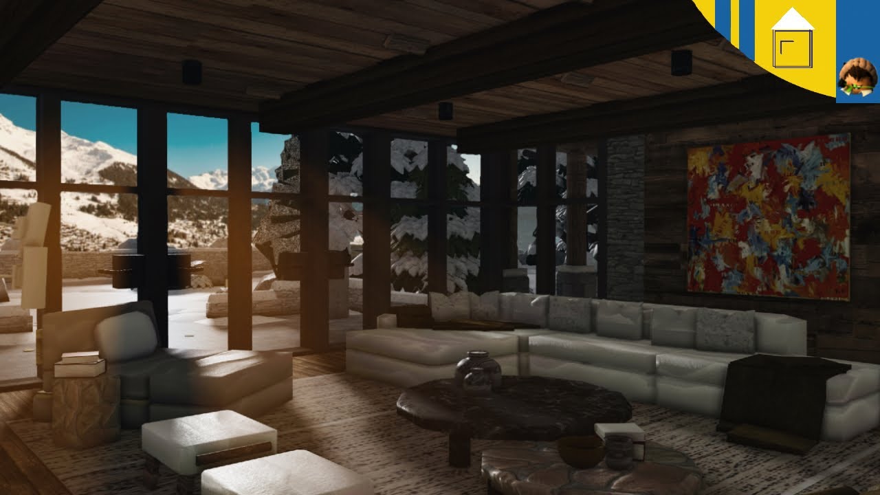 Bloxburg speedbuild: Rustic Family Vacation Chalet | Part nine - YouTube