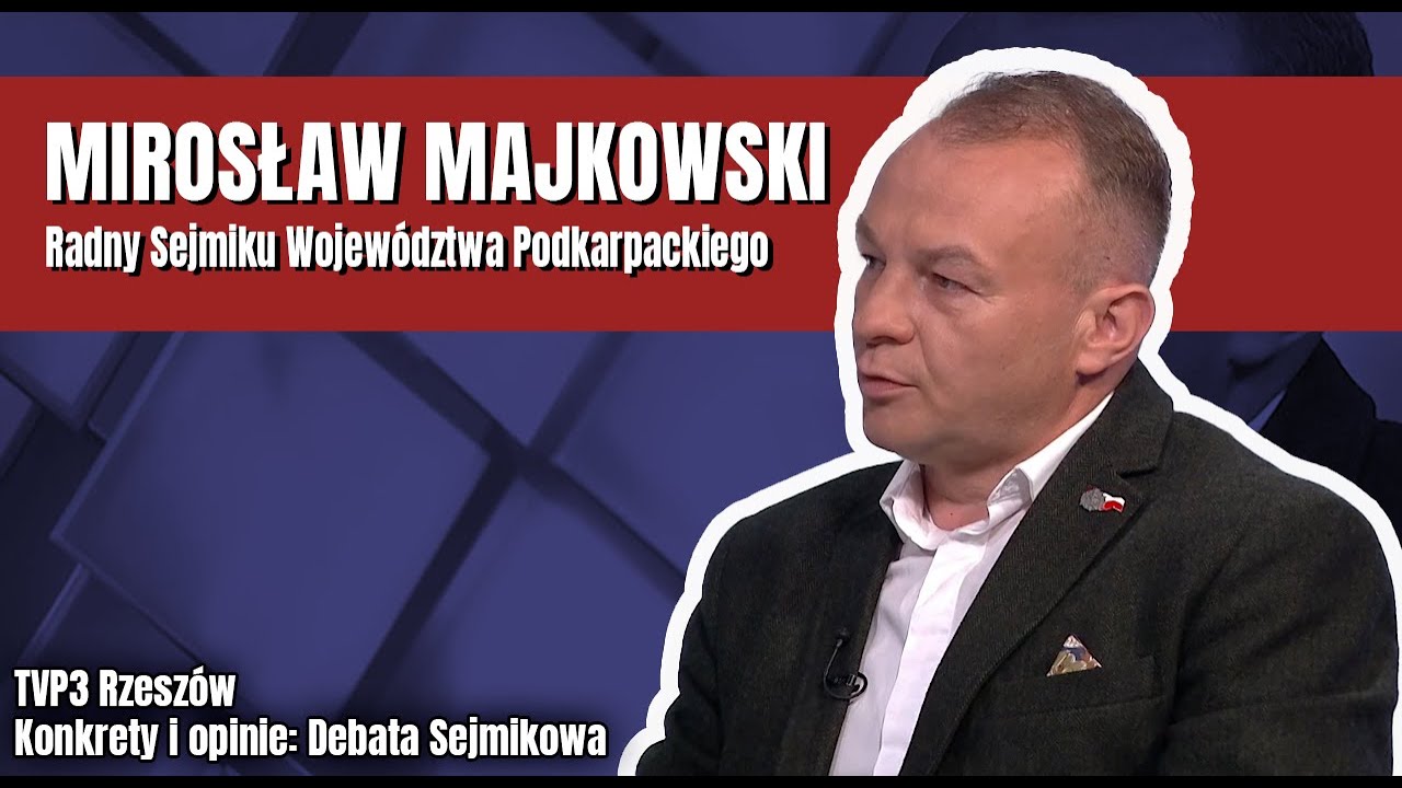 Mirosław Majkowski | TVP3 Rzeszów - Konkrety i opinie - YouTube
