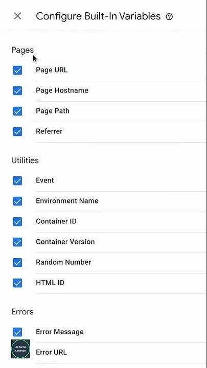 Quick Overview of Google Tag Manager Built-In Variables - YouTube