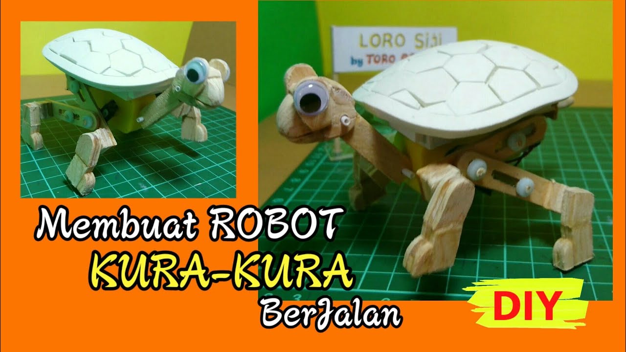 Membuat Robot Kura-kura BerJalan - YouTube
