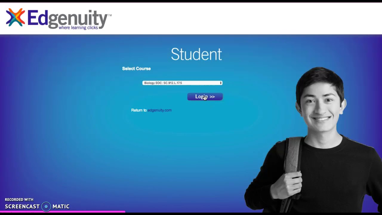 How to log in to Edgenuity - YouTube
