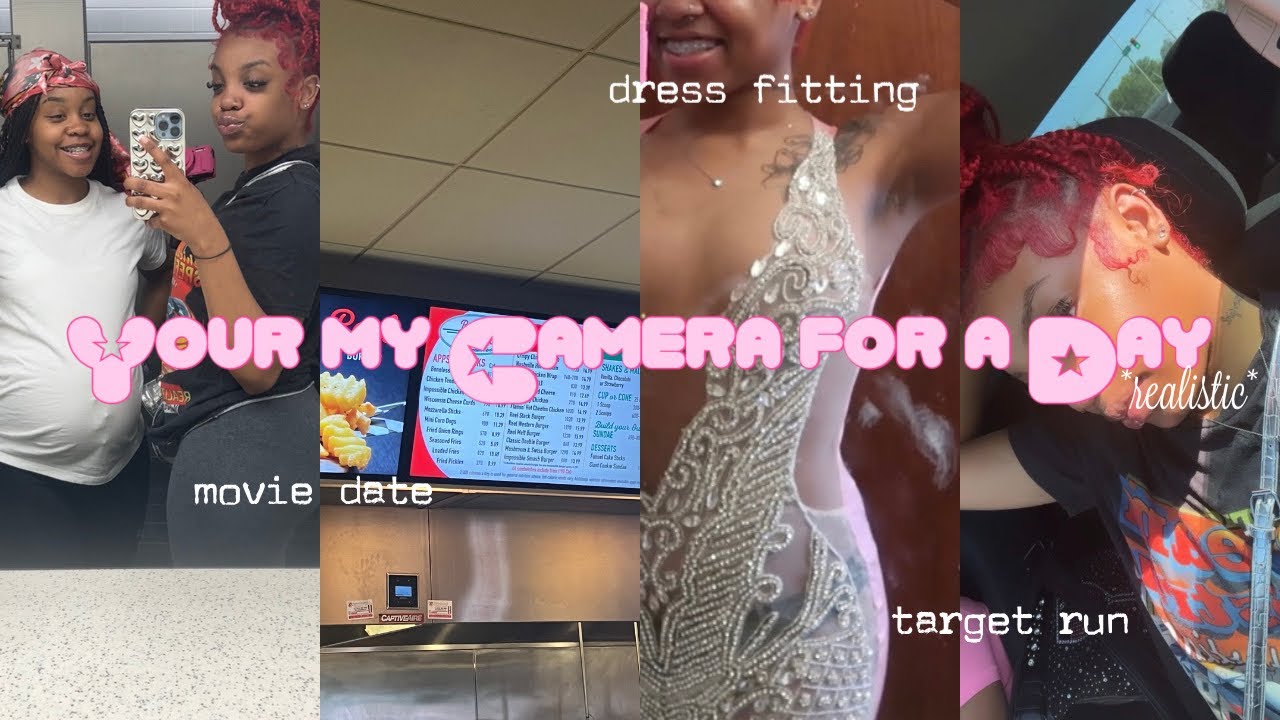 your my camera for a day : movie date, target, bday dress fitting | Trinity Simone - YouTube
