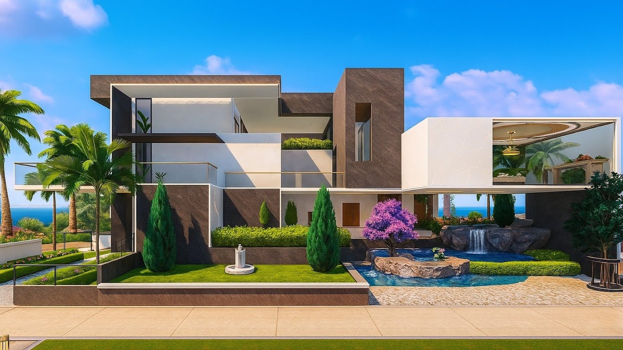 PUBG Home Level 30 🏡 | Modern House Design & Complete Tutorial - YouTube
