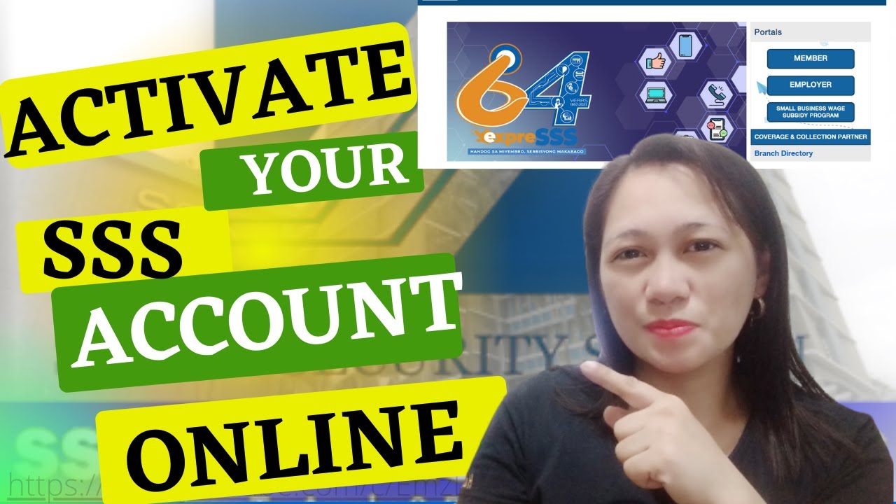 HOW TO ACTIVATE YOUR SSS ACCOUNT ONLINE 2023 | SSS Part 2 #SSSOnline ...