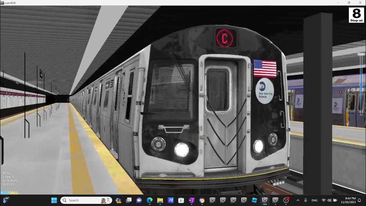 Openbve New 2020 R160A Alstom C Train Arriving & Departing at 168th Street Washington Heights ...