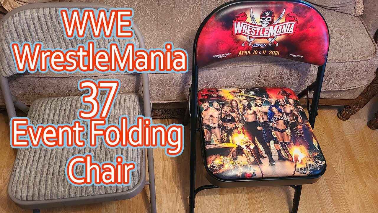 WWE WrestleMania 37 Event Folding Chair review - YouTube