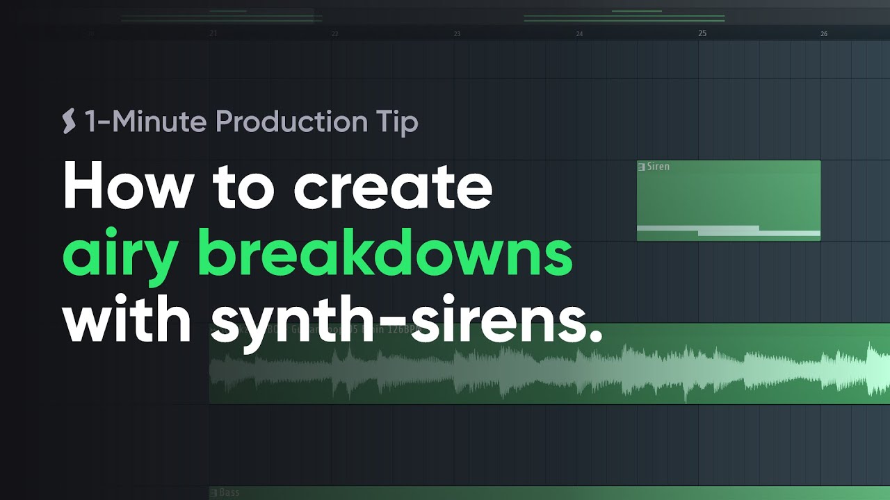 How to create airy breakdowns — 1-Minute Production Tip - YouTube