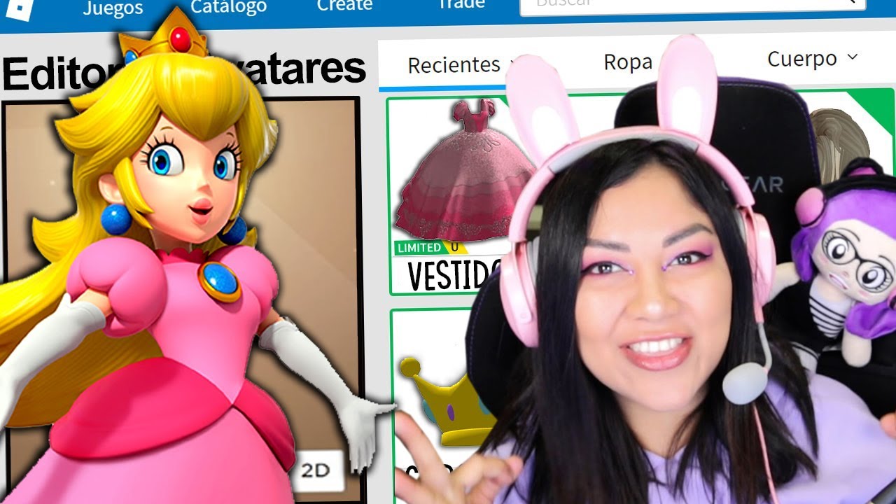 Creamos el PERFIL de la PRINCESA PEACH en Roblox | Kori - YouTube