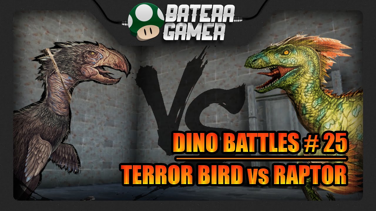 ARK: SURVIVAL EVOLVED - DINO BATTLES #25: TERROR BIRD VS RAPTOR (PT-BR ...