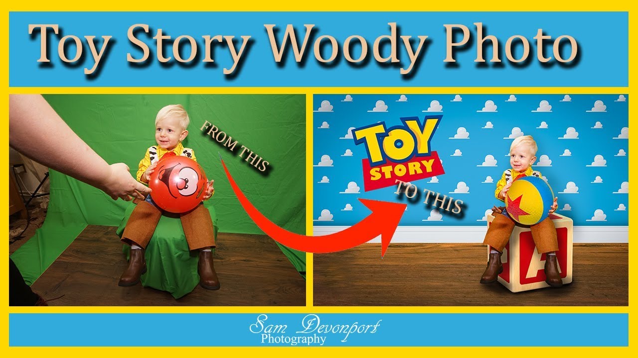 Toy Story Woody Photo - Editing Backgrounds And Adding Shadows - YouTube