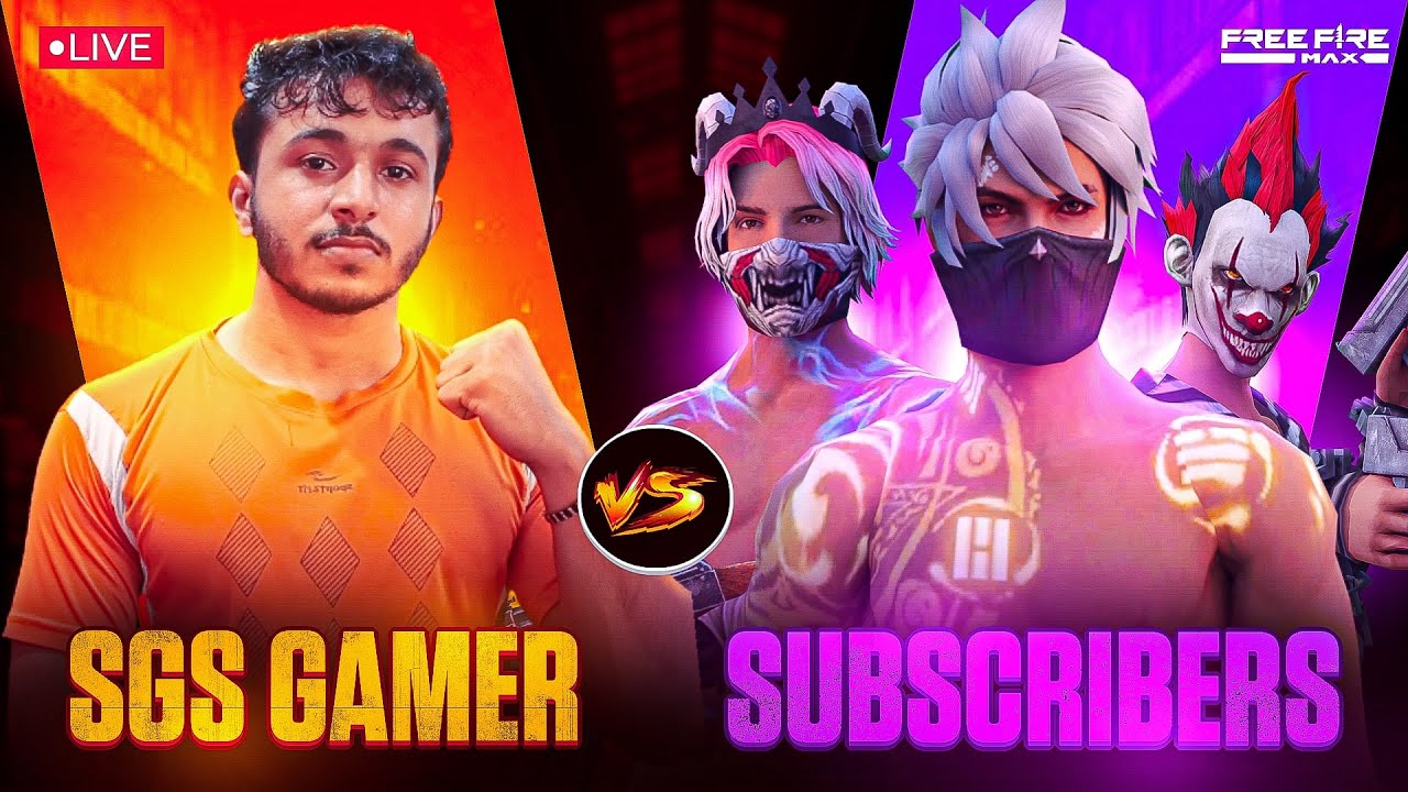 SGS GAMER VS SUBSCRIBERS #freefirelive #tulu #classyfreefire #freefire ...