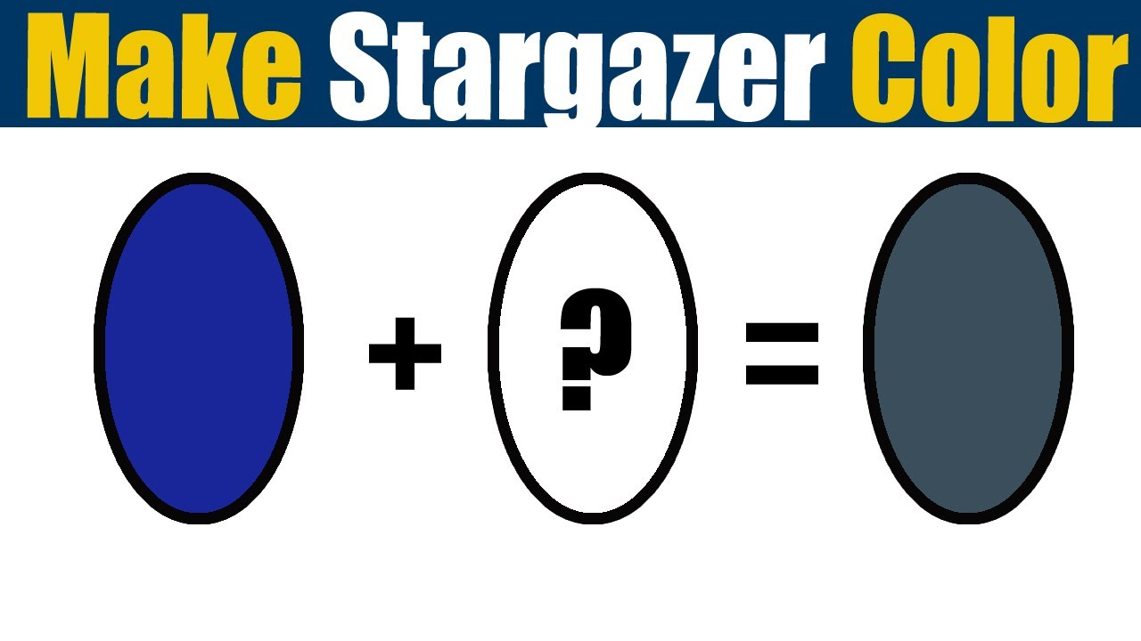How To Make Stargazer Color - What Color Mixing To Make Stargazer - YouTube