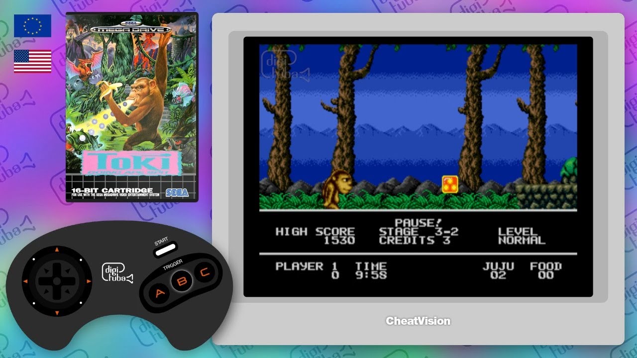 Cheats for Toki: Going Ape Spit for the Sega Genesis / Mega Drive ...
