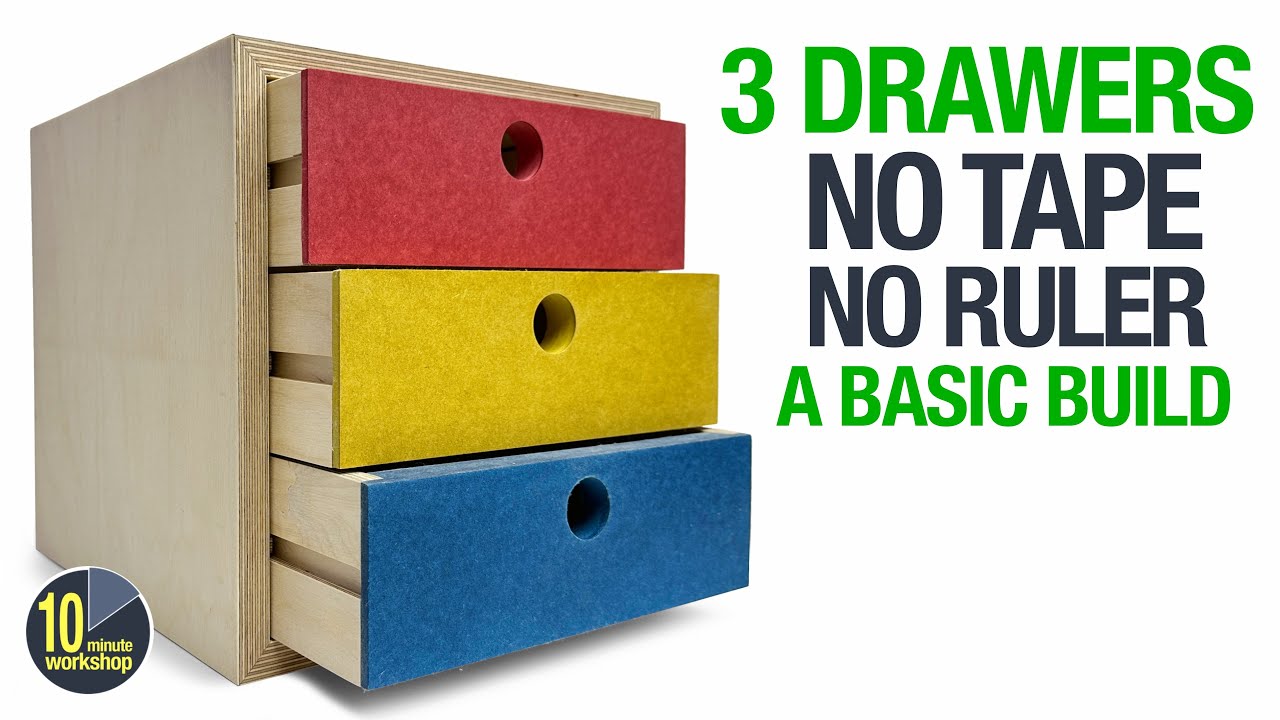 I Make 3 Drawers - no tape, no ruler. [video 508] - YouTube