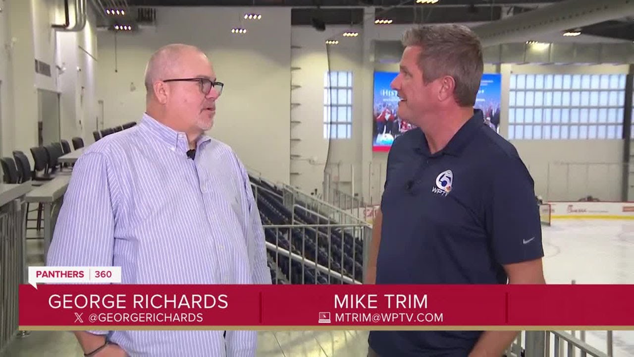 WPTV's Mike Trim talks to George Richards of Florida Hockey Now - YouTube