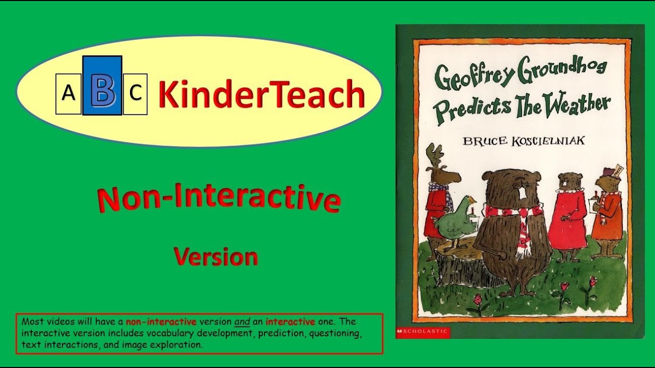 Geoffrey Groundhog Predicts the Weather -- Non-Interactive Read Aloud ...