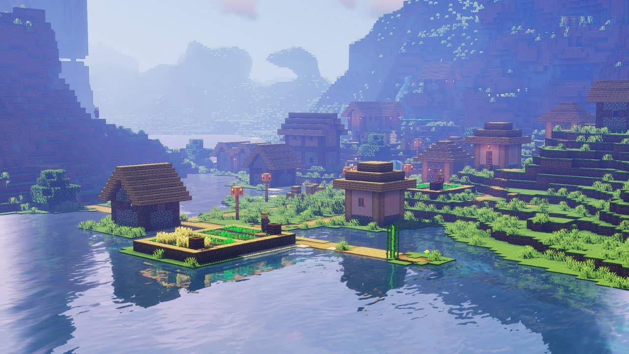 Minecraft: Lofi Relaxing Chill Music with Village 👨‍🌾☀️ - YouTube