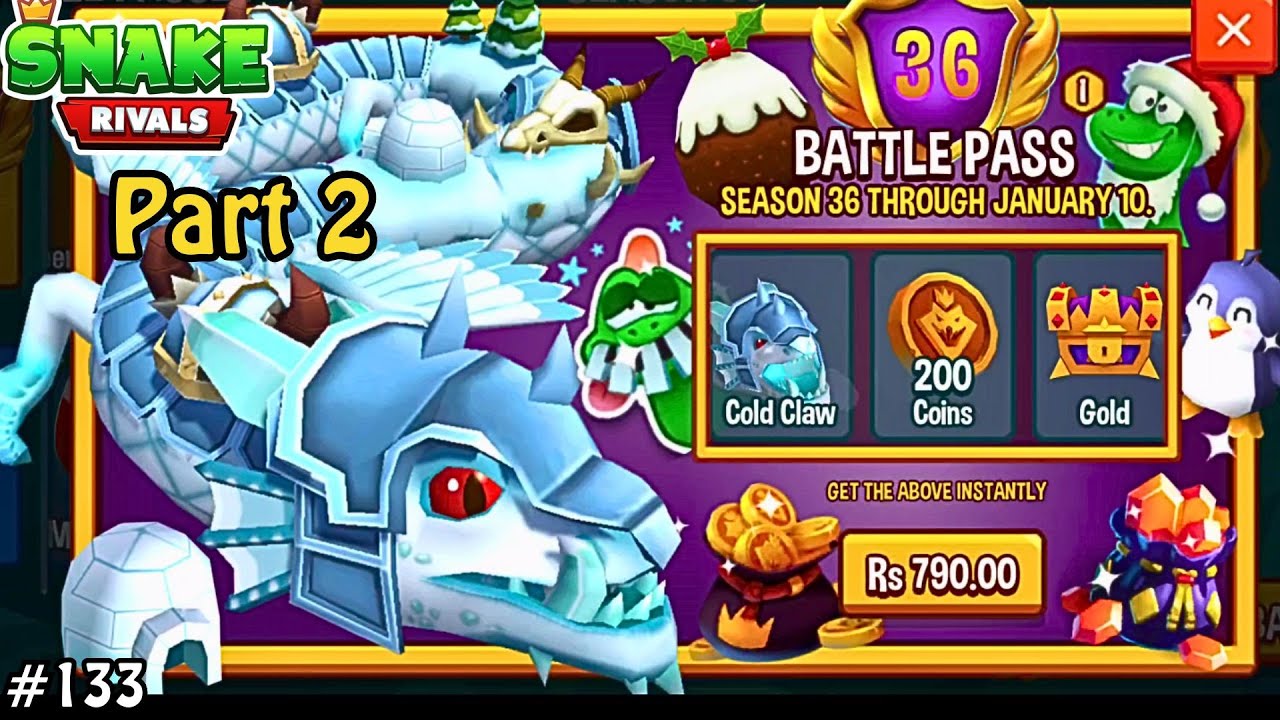 Snake Rivals [ SEASON 36 ] | COLD CLAW SNAKE GAMEPLAY | 49.9k Score ...