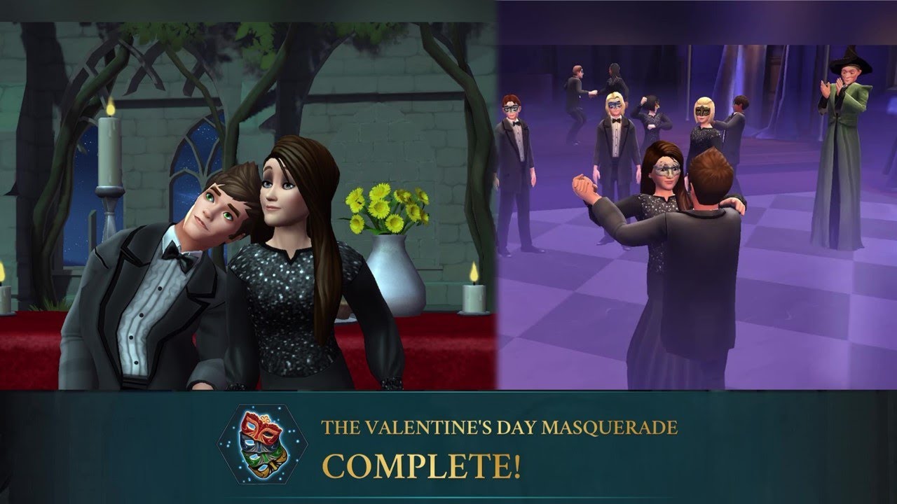 THE VALENTINE'S DAY MASQUERADE with Barnaby || Harry Potter: Hogwarts ...