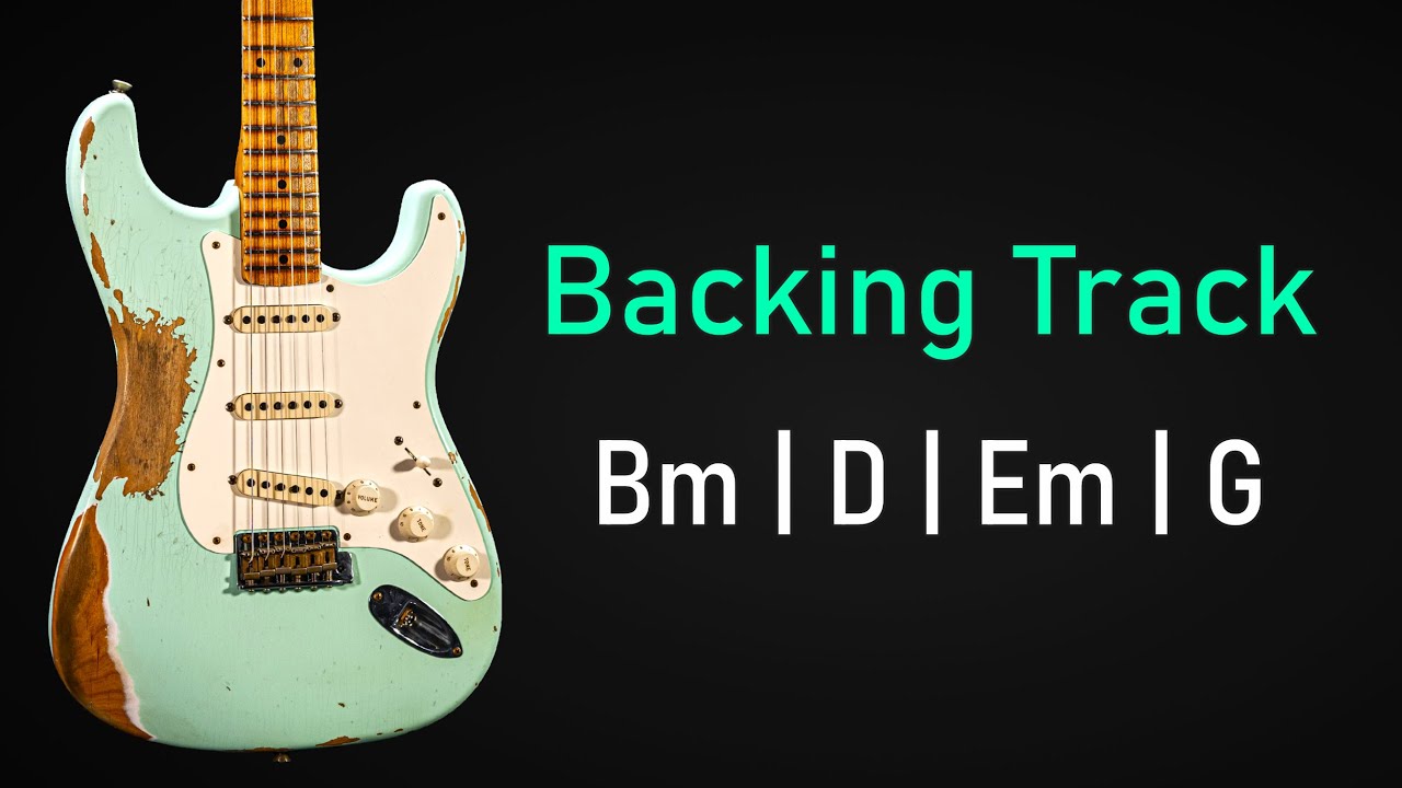Rock Pop BACKING TRACK in Bm | Bm D Em G | 95 BPM | Guitar Backing Track - YouTube