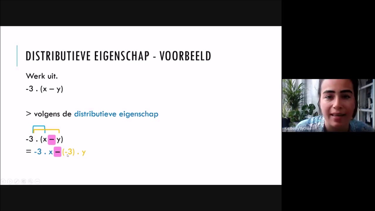 Korte uitleg de distributieve eigenschap toepassen - YouTube