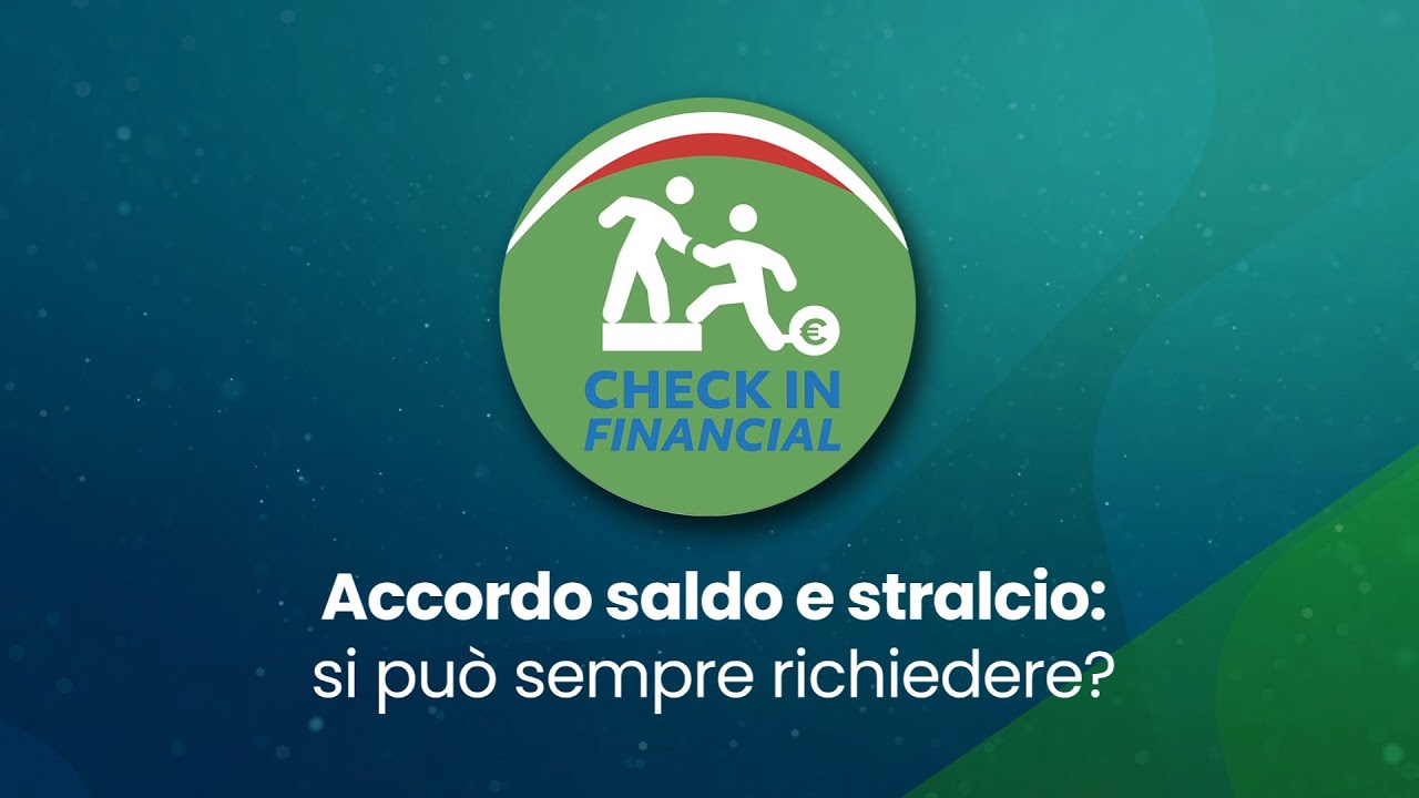 Accordo saldo e stralcio si può sempre richiedere - YouTube