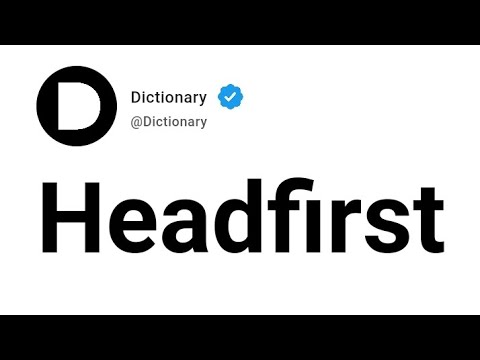 Headfirst Meaning In English - YouTube