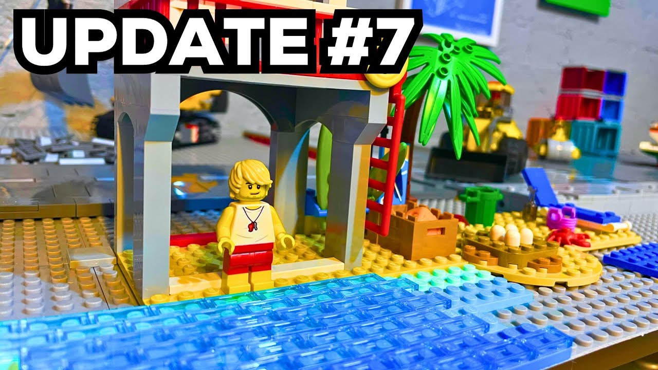 Adding Harbour Details & Testing Water Effects! Lego City Update #7 ...