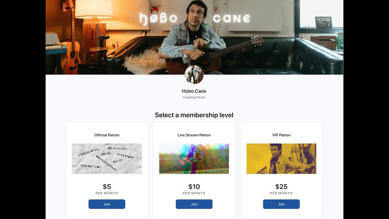 Subscribe to Hobo Cane's Patreon - YouTube