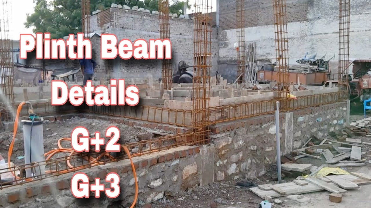 Plinth beam details for residential building| Plinth beam design ...