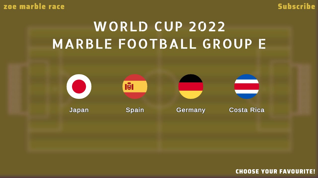Marble Football Countryballs World Cup 2022 Cup Group E | Countryballs ...