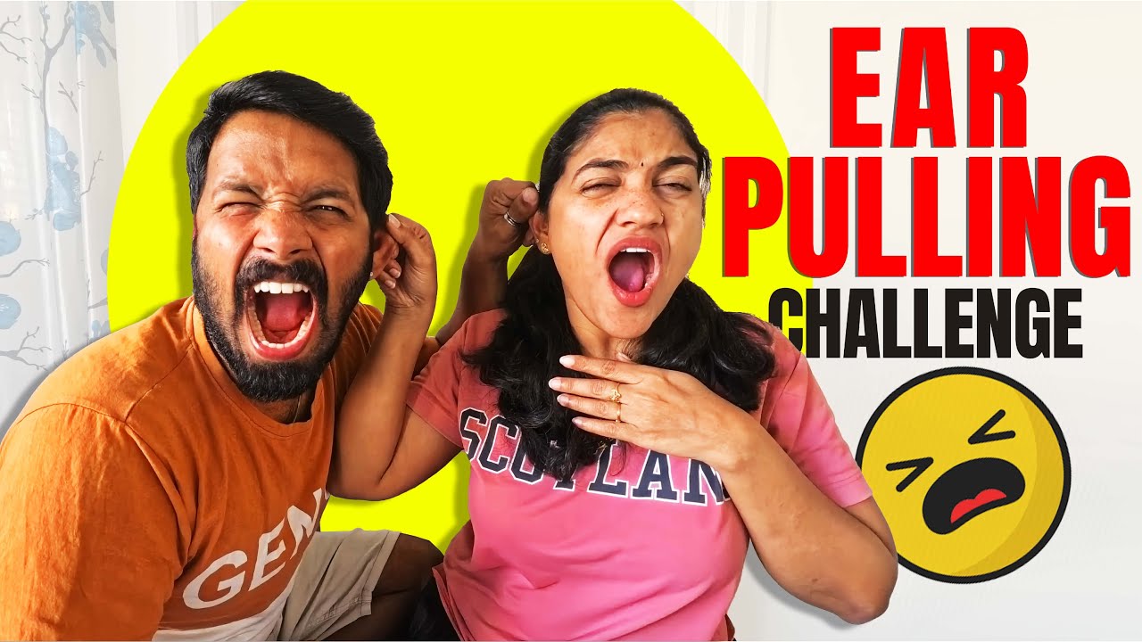 EAR PULLING CHALLENGE *Very Funny* 😆😆😆 #daiwikr2 - YouTube