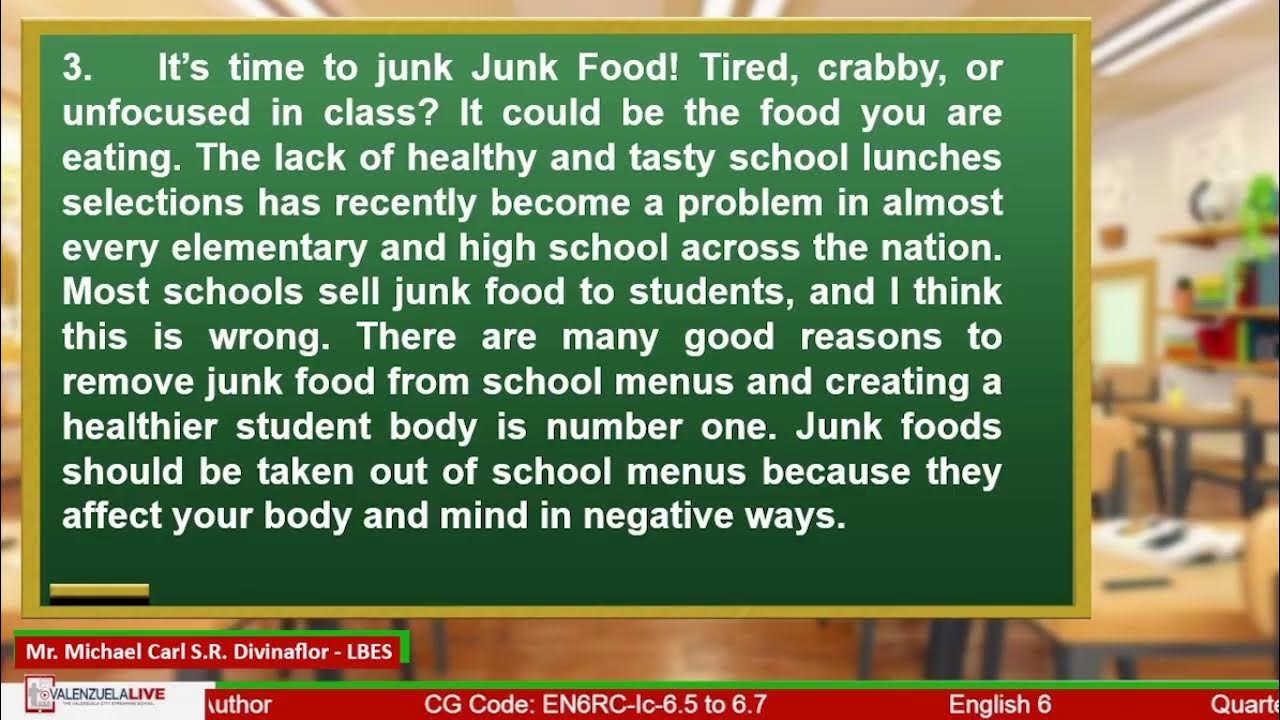 GRADE 6 ENGLISH Q2 W7 DETERMINE TONE, MOOD, AND PURPOSE OF THE AUTHOR ...