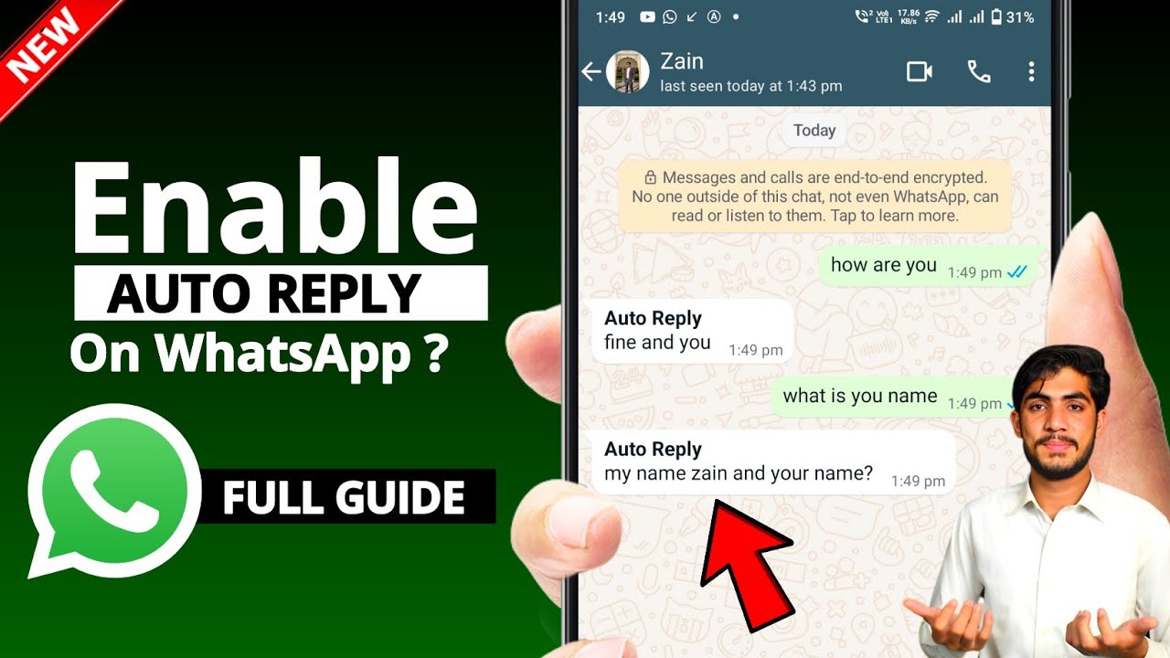 Whatsapp Par Auto Reply Wale Setting Kaise Kare | How To Enable ...