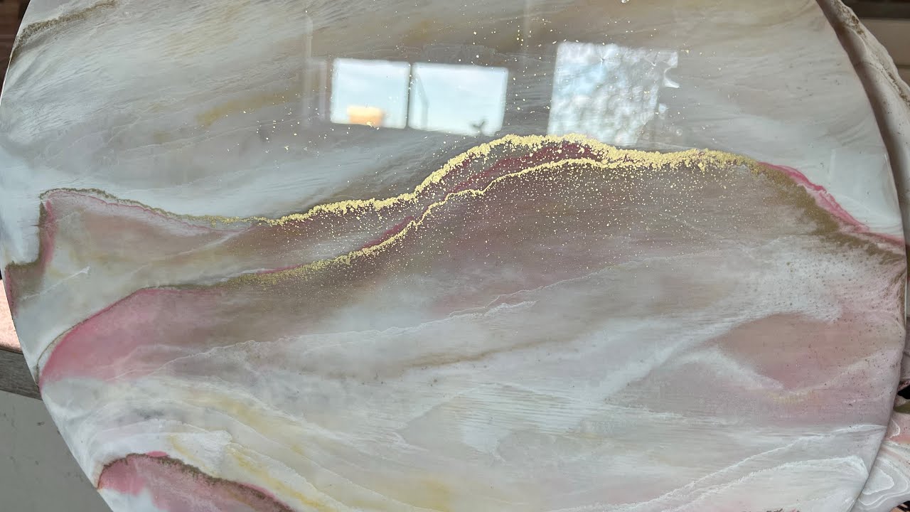 Pink Quartz Marble with Resin #ResinCountertop #ResinTableTop - YouTube