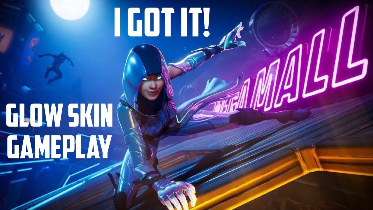 Fortnite Glow Skin Gameplay and New Emote Levitate! - YouTube