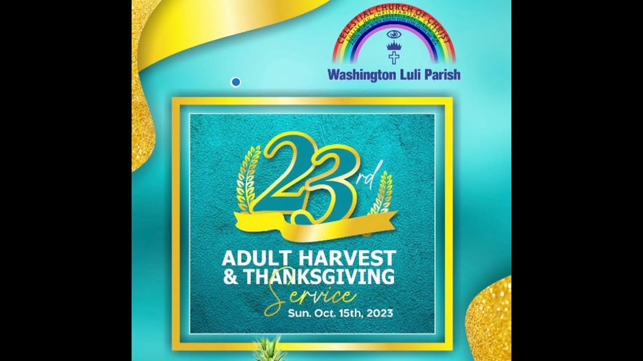 CCC Luli Parish 23rd Adult Harvest MD, USA 2023 - YouTube