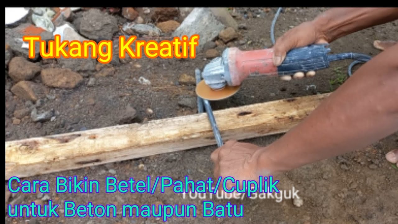 Cara Bikin Betel/Pahat/Cuplik Bahan Besi Betoneser - YouTube