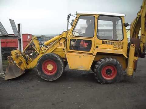Kramer 416 Baggerlader Fahreigenschaften - YouTube