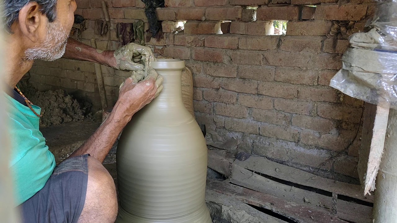 Pottery How to Making A Pot। রসের ভাড়, - YouTube