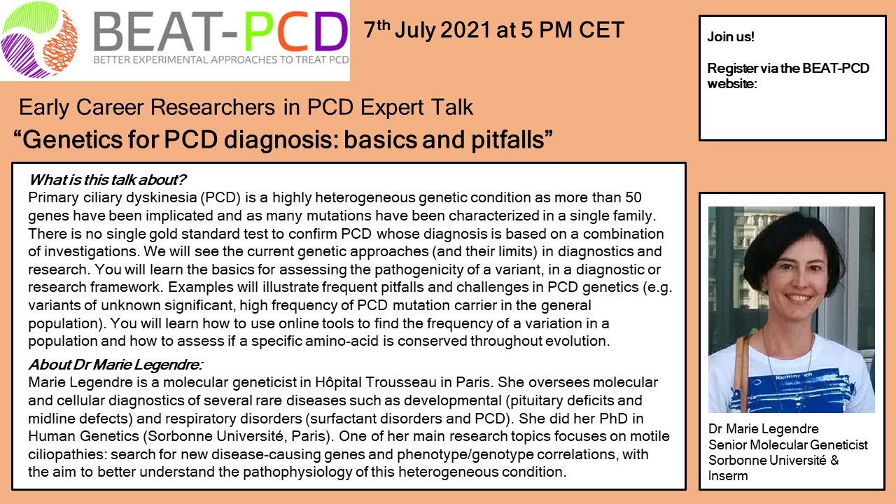 Early Career Researchers in PCD: Genetics for PCD diagnosis - basics ...