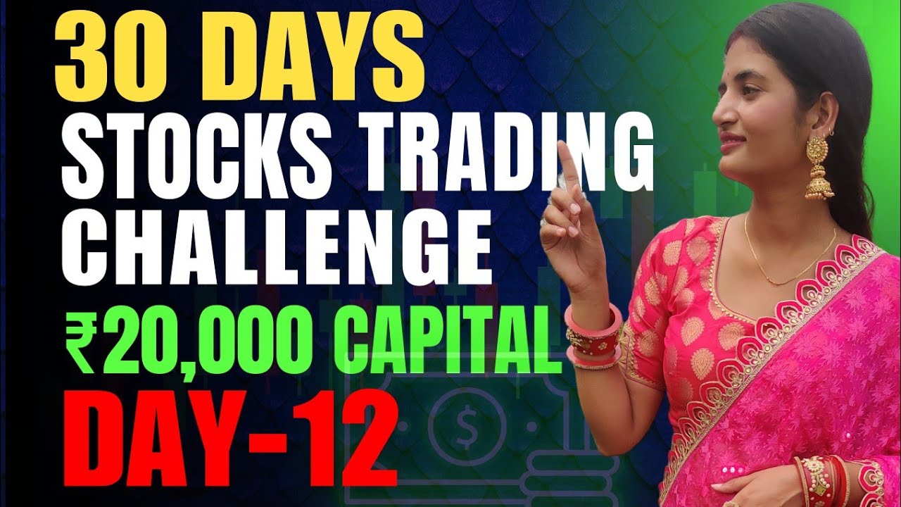 Live intraday trading | Loss Streak | Stock trading challenge | Day 12 ...