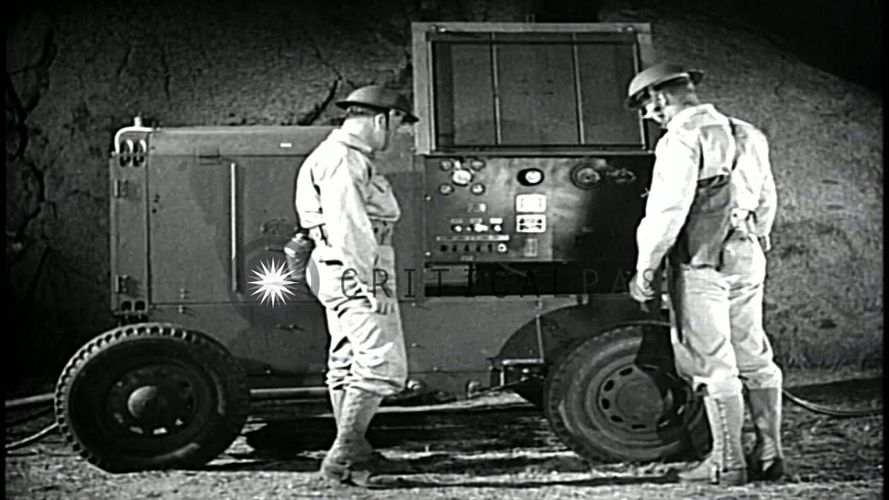 A training film demonstrating anti-aircraft searchlight battery. HD ...