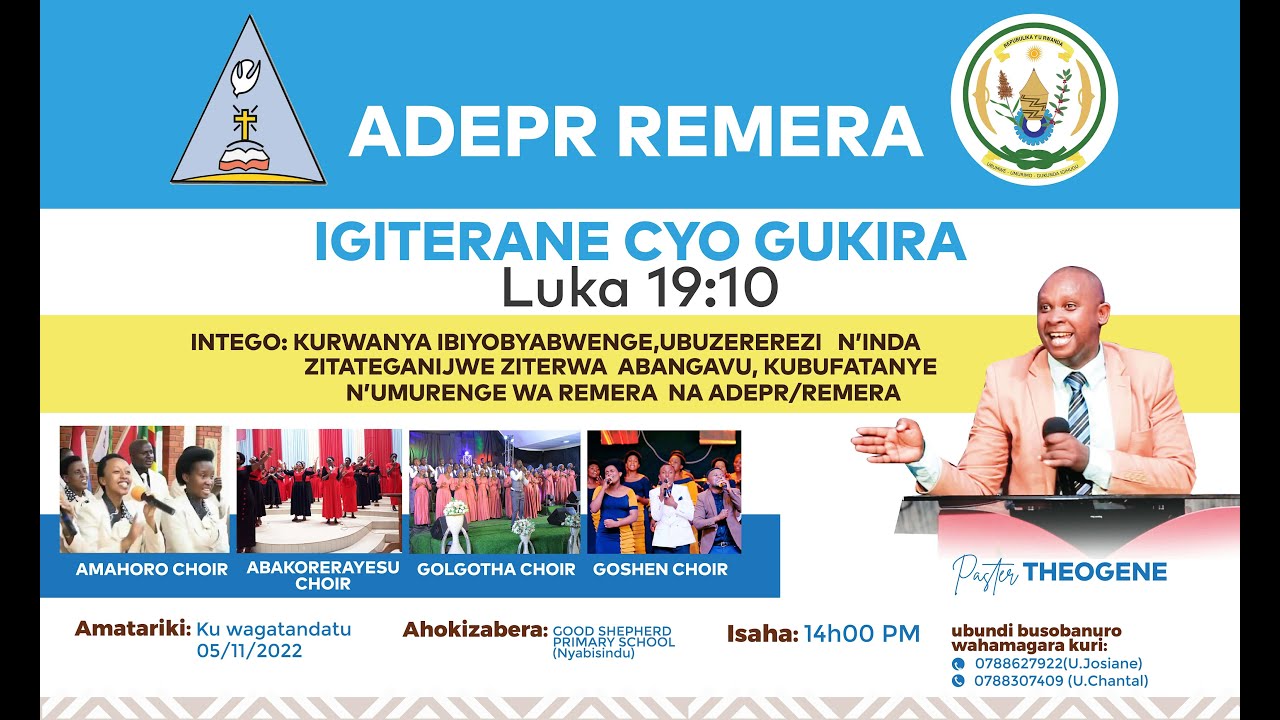 IGITERANE CYO GUKIRA //ADEPR REMERA// KUWA GATANDATU 05/11/2022 - YouTube