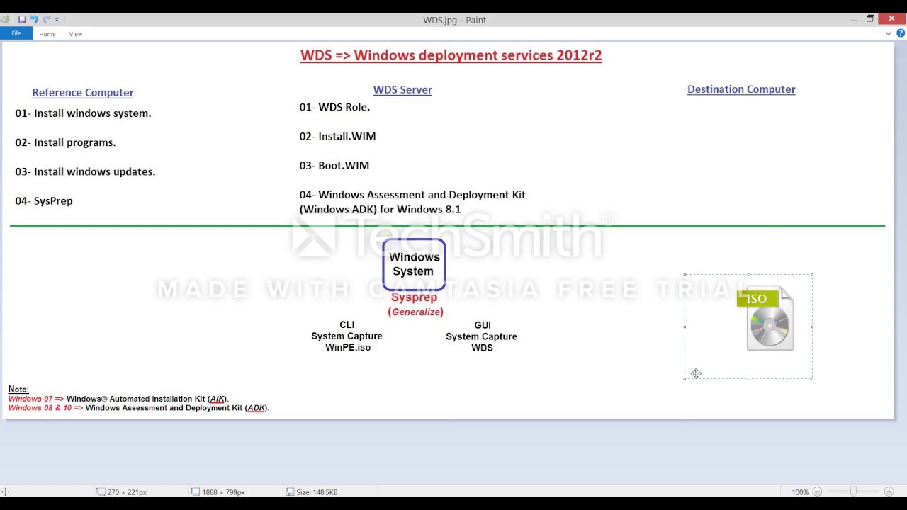WDS server & How to modificate in windows ISO image شرح - YouTube