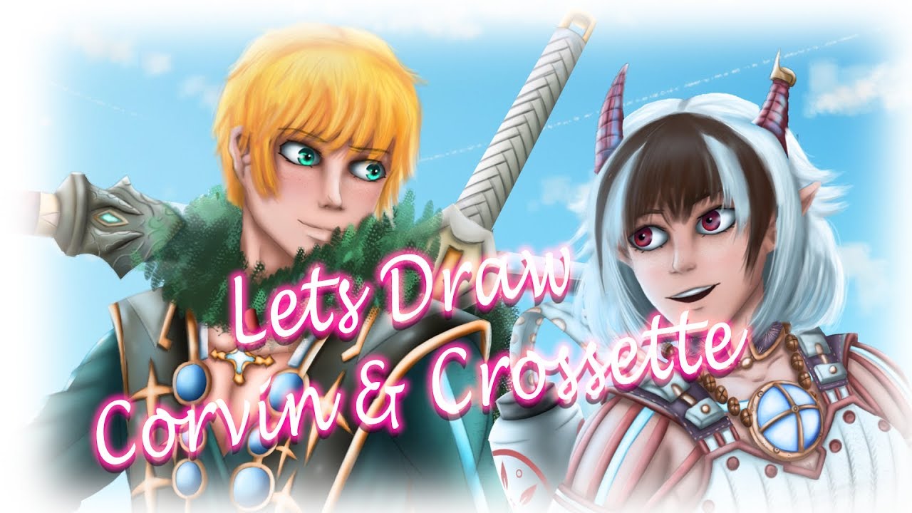 Corvin and Crossette - Xenoblade Chronciles 2 Fan Art (Speed Drawing ...